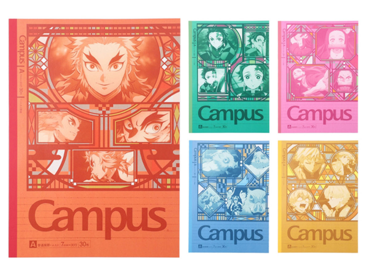 Second Edition - KOKUYO X Demon Slayer Campus Notebooks Set of 5 ...