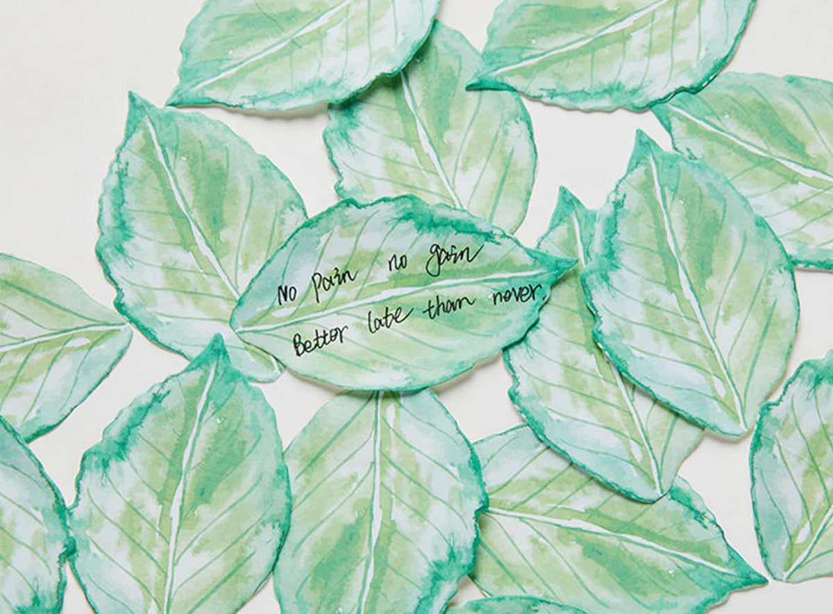 Leaf Shaped Sticky Notes | Self-Adhesive Notes – PaperMoonIsland